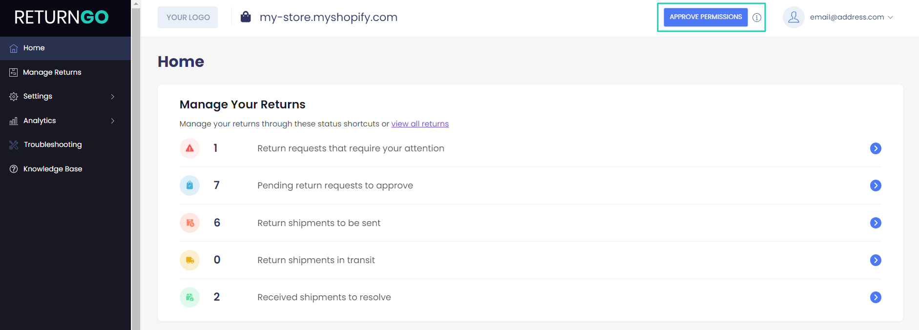 Accepting Permission Changes